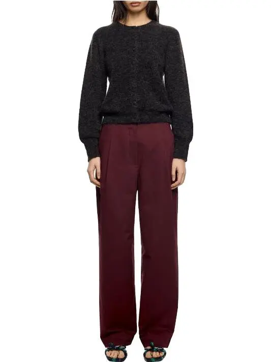 Bimba Y Lola Tailored Carrot-fit Trousers - Burgundy