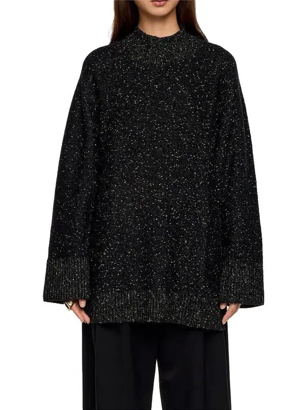 Bimba Y Lola Long Sleeve Neps Sweater - Black