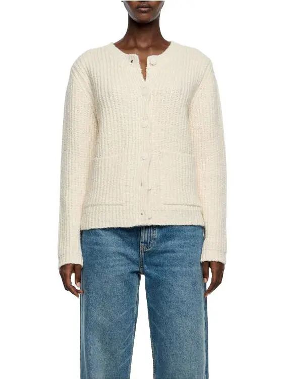 Bimba Y Lola Fitted Cardigan - Ivory
