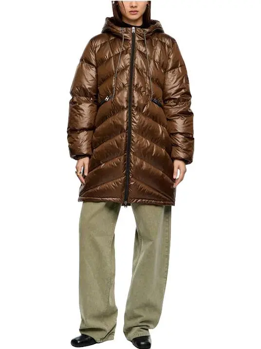 Bimba Y Lola Puffer Coat - Dark Olive