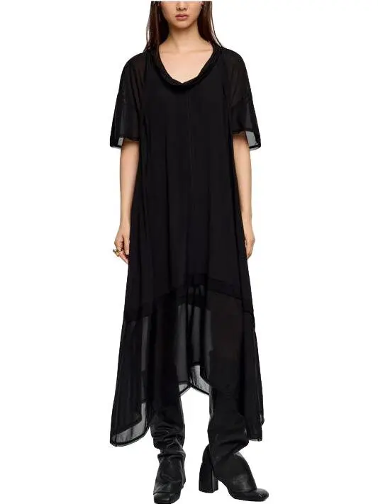 Bimba Y Lola A-line Midi Dress - Washed Black