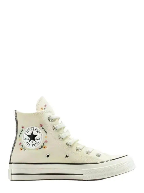 CONVERSE Chuck 70 Floral-embroidered Sneakers - Neutrals