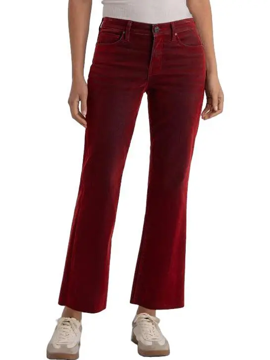 Kut From The Kloth Kelsey Flare Jeans - Red