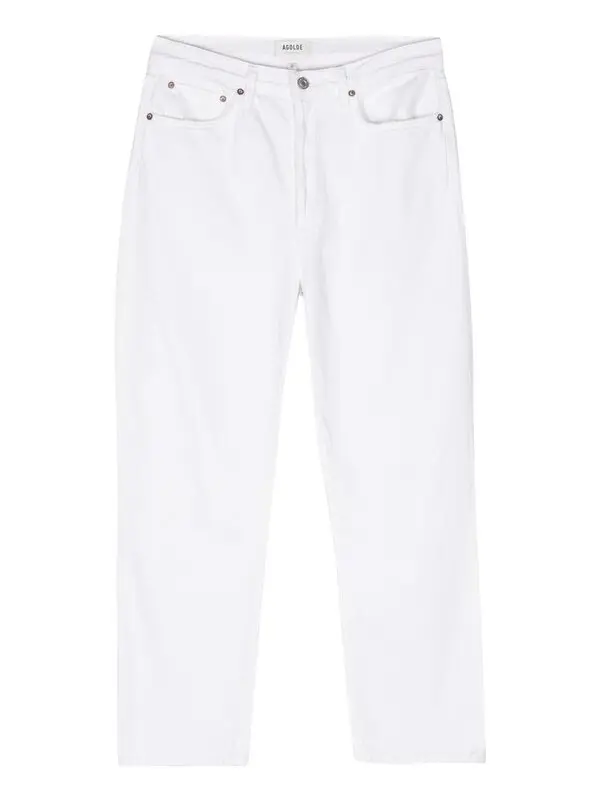 AGOLDE Straight Leg Jeans - Beige