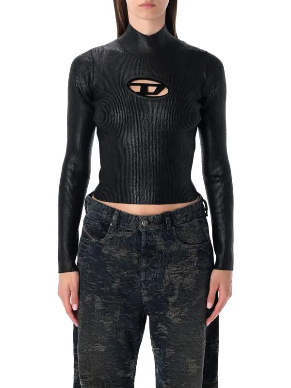 Diesel M-valari Foil Turtleneck - Black
