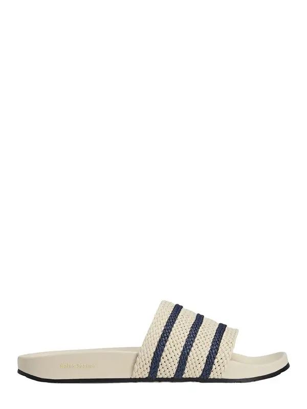 ADIDAS X WALES BONNER Adilette Leather Slide Sandals - Wonwhi/wonwhi/nindig
