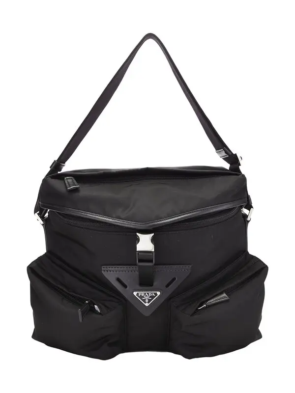 Prada Utility Shoulder Bag - Black