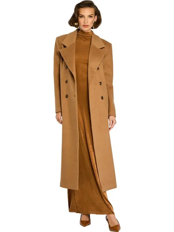 SEROYA Leche Wool Coat - Camel