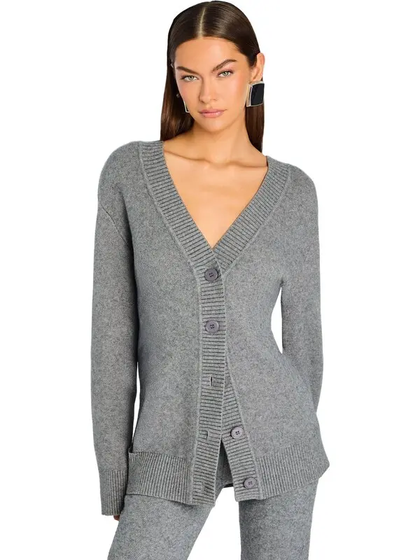 SEROYA Denise Cardigan - Medium Grey