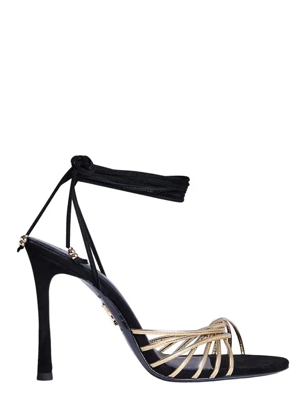 Retrofete Lucio Sandal - Gold/ Black