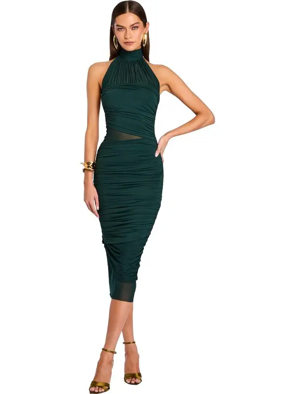 SEROYA Esmee Midi Dress - Evergreen