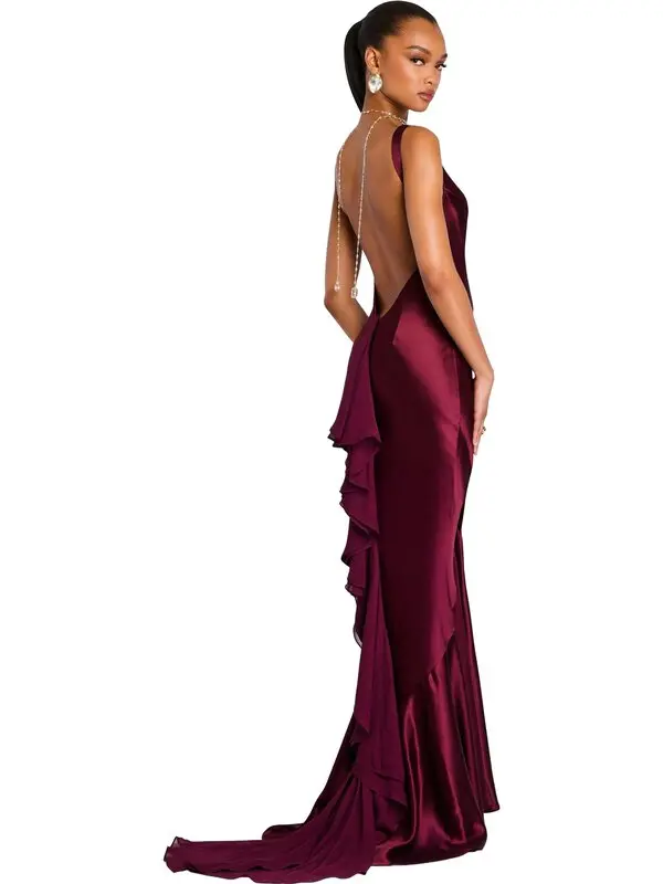 Retrofete Ambrosia Gown - Port