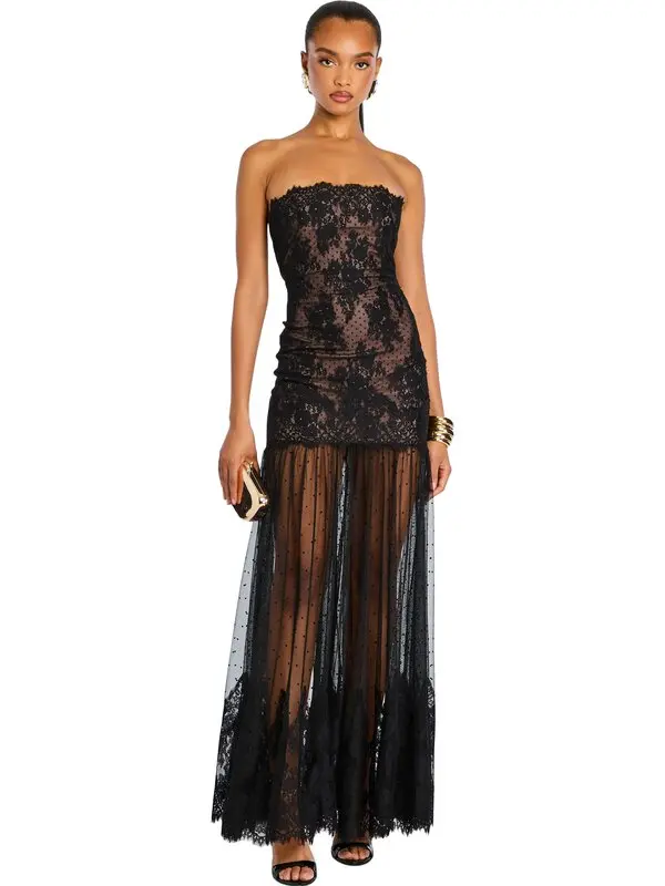 Retrofete Vespera Lace Dress - Black
