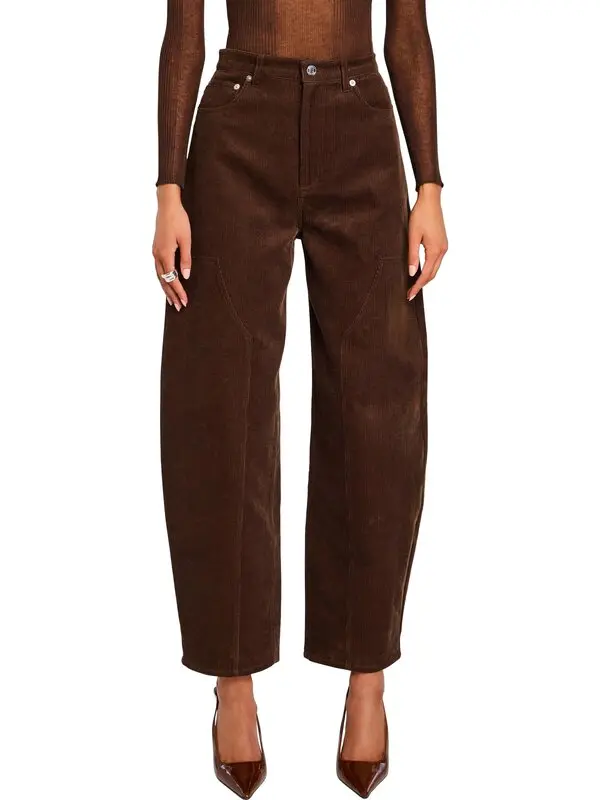 SEROYA Fabi Corduroy Pant - Slate Brown