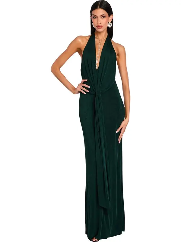 SEROYA Kayla Maxi Dress - Evergreen