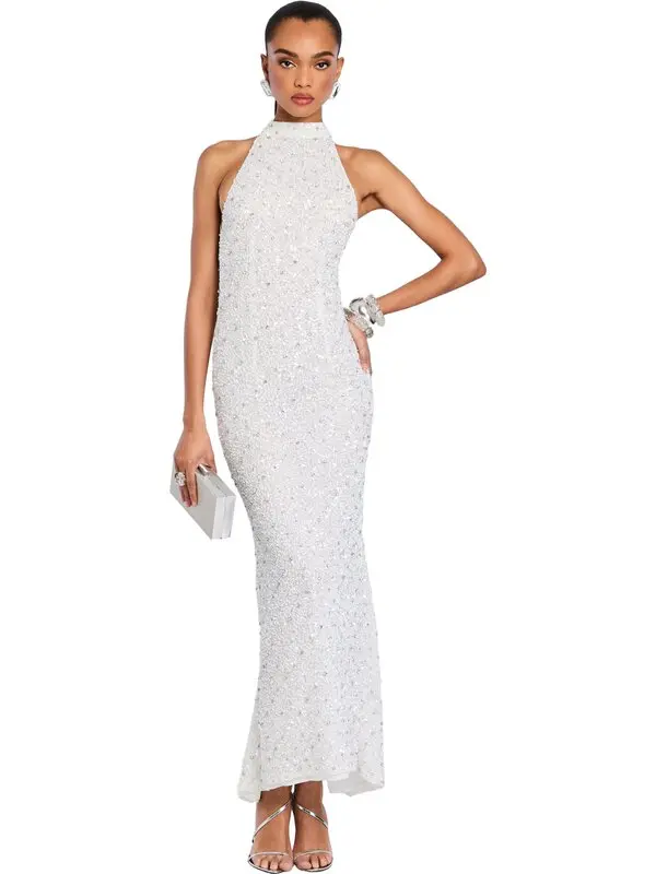 Retrofete Olivia Maxi Dress - White
