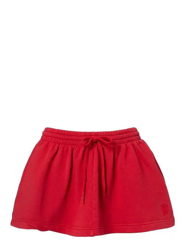 Balenciaga Cotton Miniskirt - Red