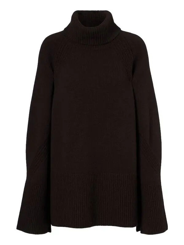 JOSEPH Loftus Cashmere Turtleneck Sweater - Brown