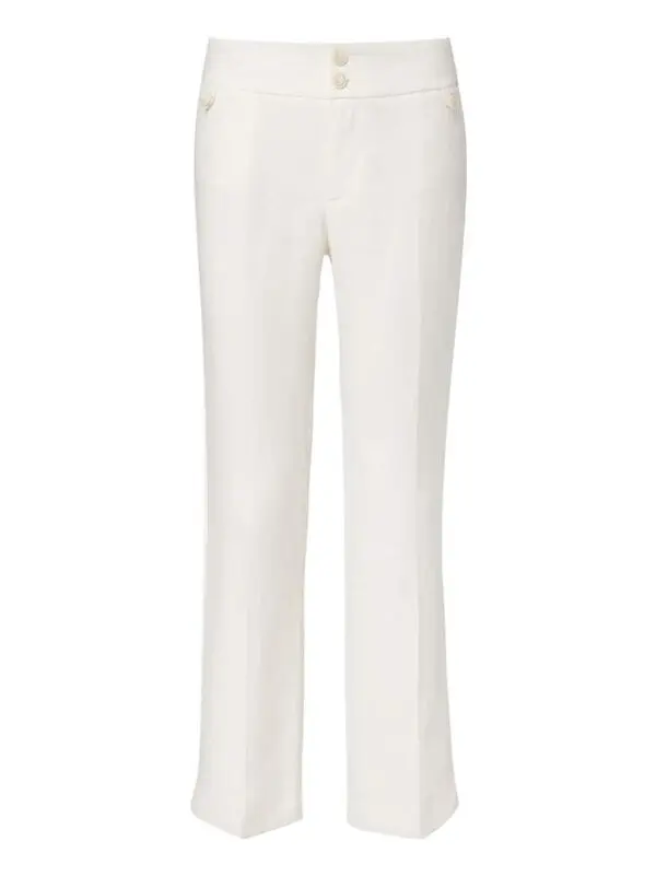 Etro Linen Bootcut Pants - White