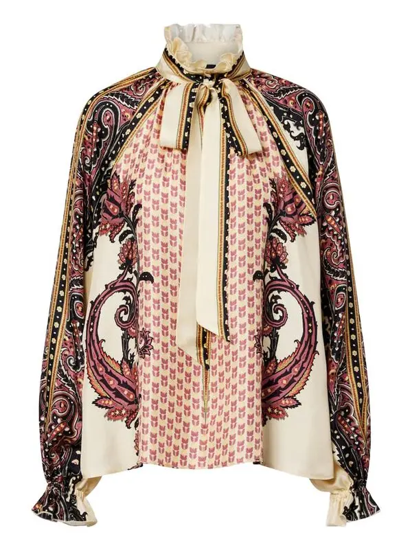 Etro Printed Silk Twill Blouse - Multicoloured