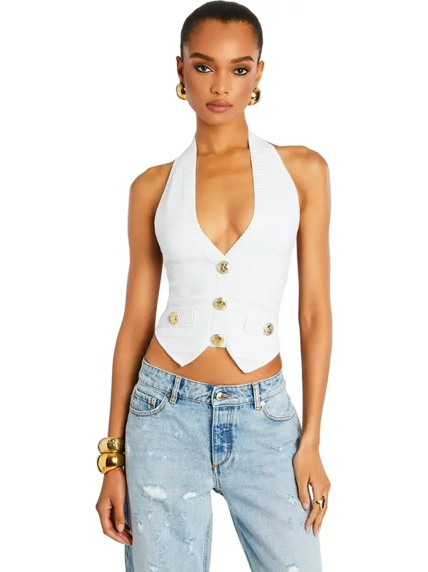 Retrofete Tinsley Vest - White