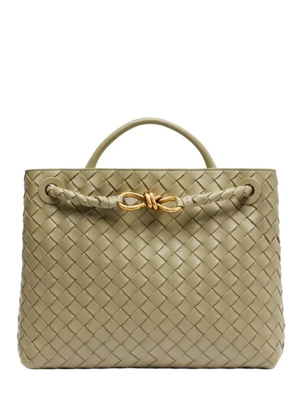 Bottega Veneta Andiamo Medium Leather Tote - Green
