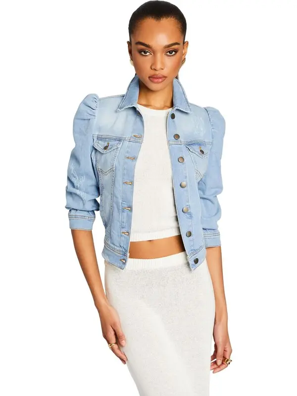 Retrofete Ada Denim Jacket - Light Blue Stone
