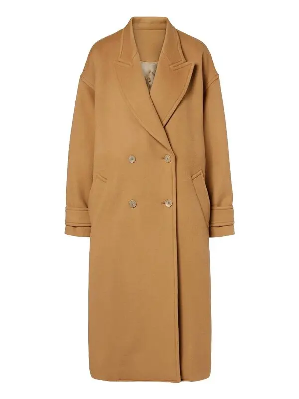 Isabel Marant Winry Wool And Cashmere-blend Coat - Brown