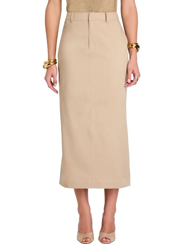 SEROYA Majed Midi Skirt - Sand