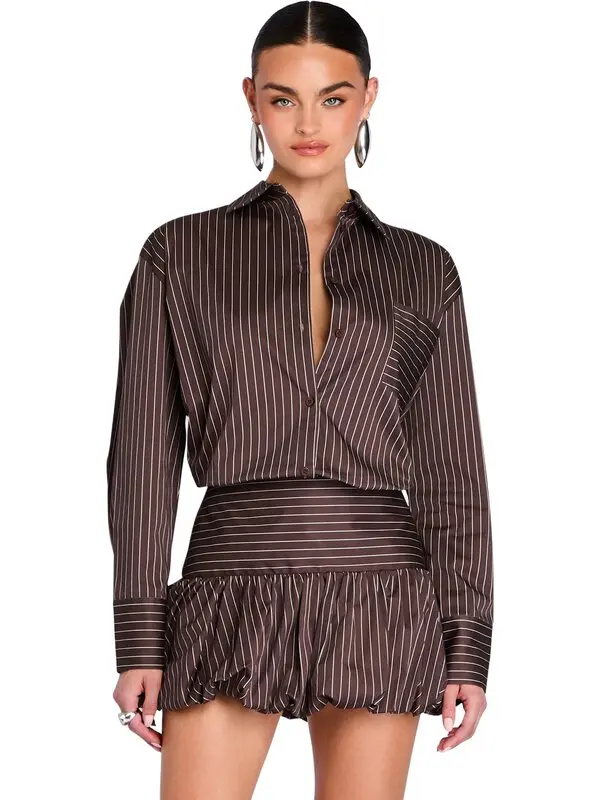 SEROYA Kiera Top - Slate Brown/egg