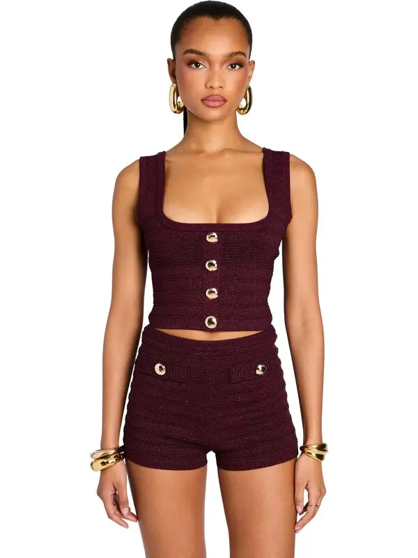 Retrofete Nella Top - Metallic Pinot