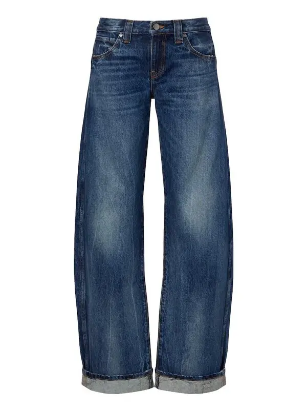 Khaite Karo Barrel-leg Jeans - Blue