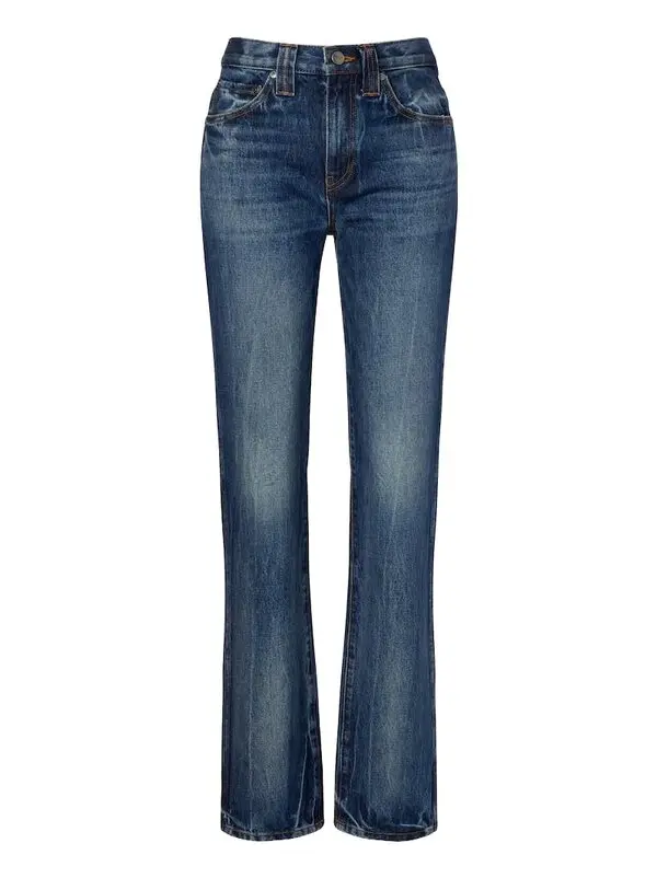 Khaite Farley High-rise Straight Jeans - Blue