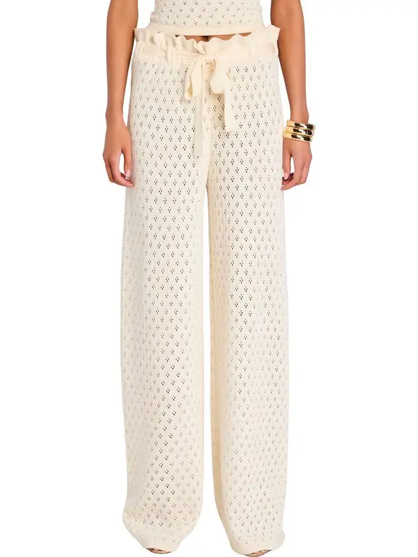 SEROYA Mali Knit Pant - Eggshell