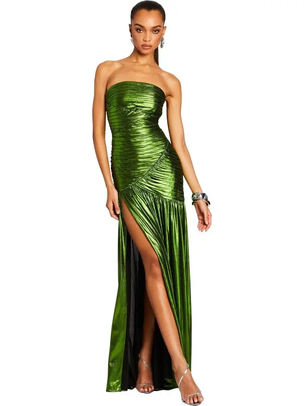 Retrofete Josie Strapless Dress - Lime