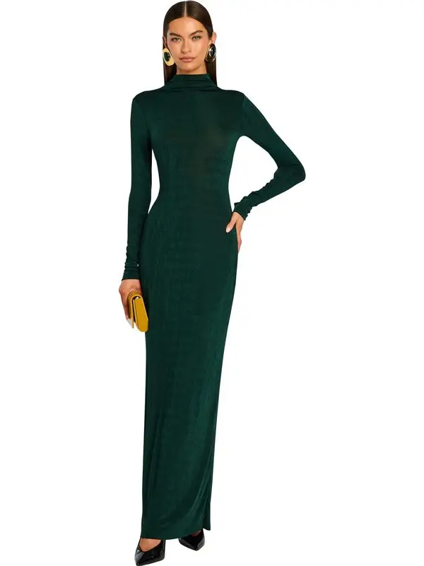 SEROYA Kim Maxi Dress - Evergreen