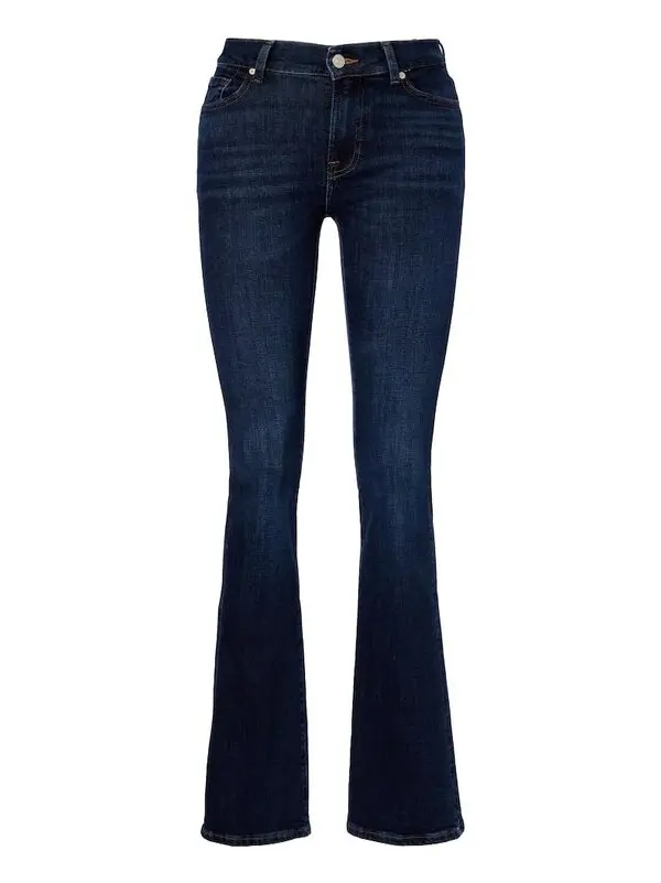 7 For All Mankind Low-rise Bootcut Jeans - Blue