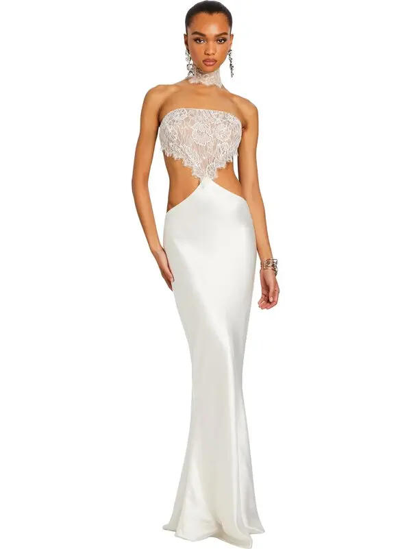 Retrofete Lucie Gown - White