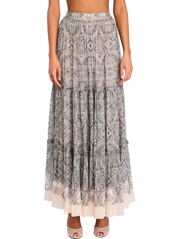 Hemant & Nandita Chavi Maxi Skirt - Eggshell
