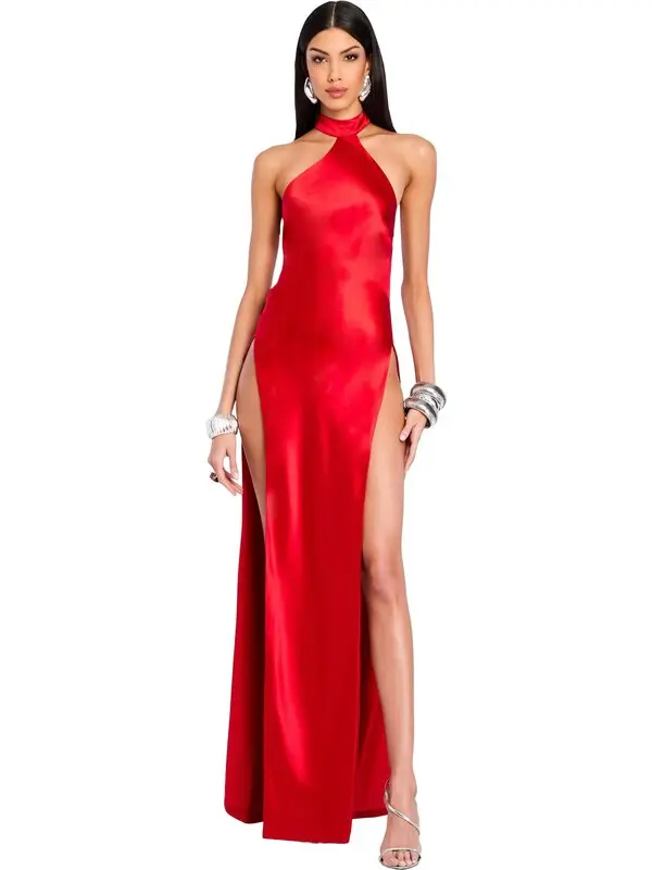 Retrofete Jagger Gown - Red
