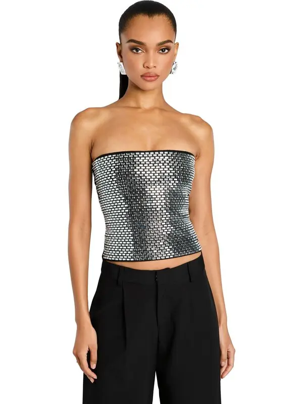 Retrofete Valery Embellished Top - Black