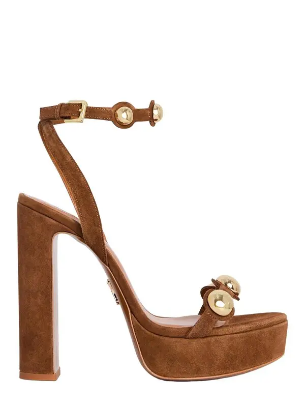 Retrofete Lirica Platform Sandal - Cognac/gold