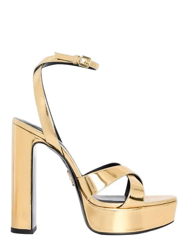 Retrofete Melodia Platform Sandal - Gold Mirror
