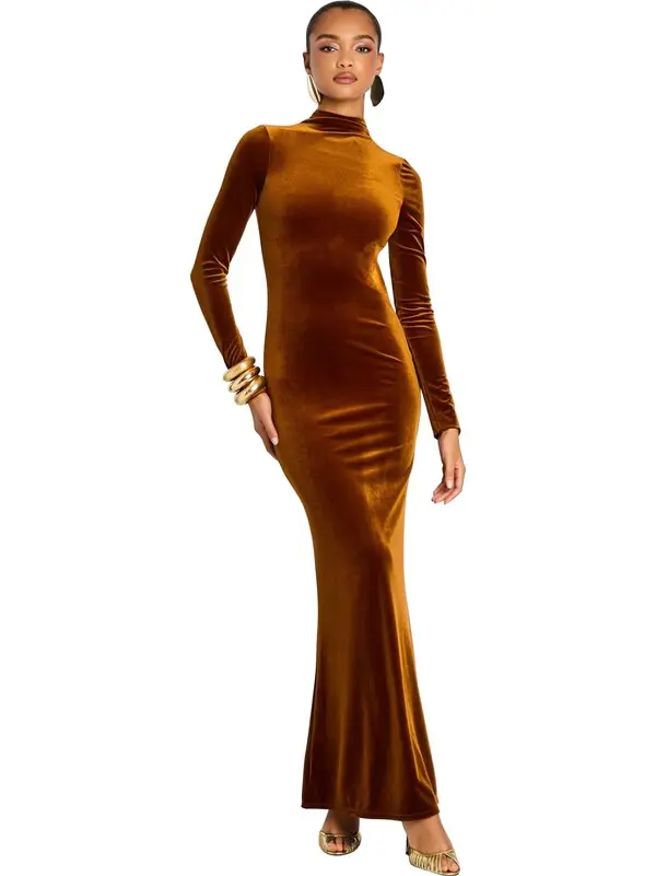 SEROYA Viola Maxi Dress - Marigold