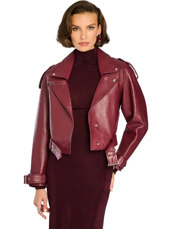 Retrofete Einsley Leather Jacket - Port