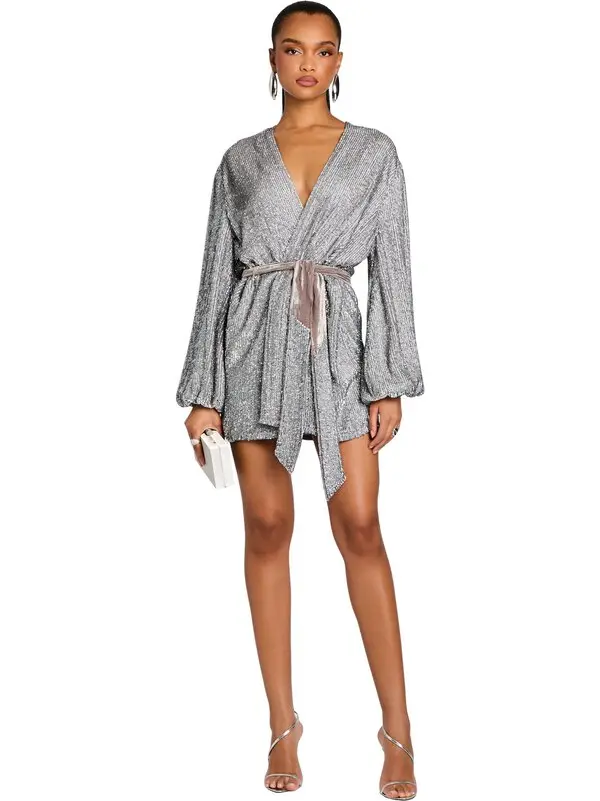 Retrofete Gabrielle Robe - Silver Cloud