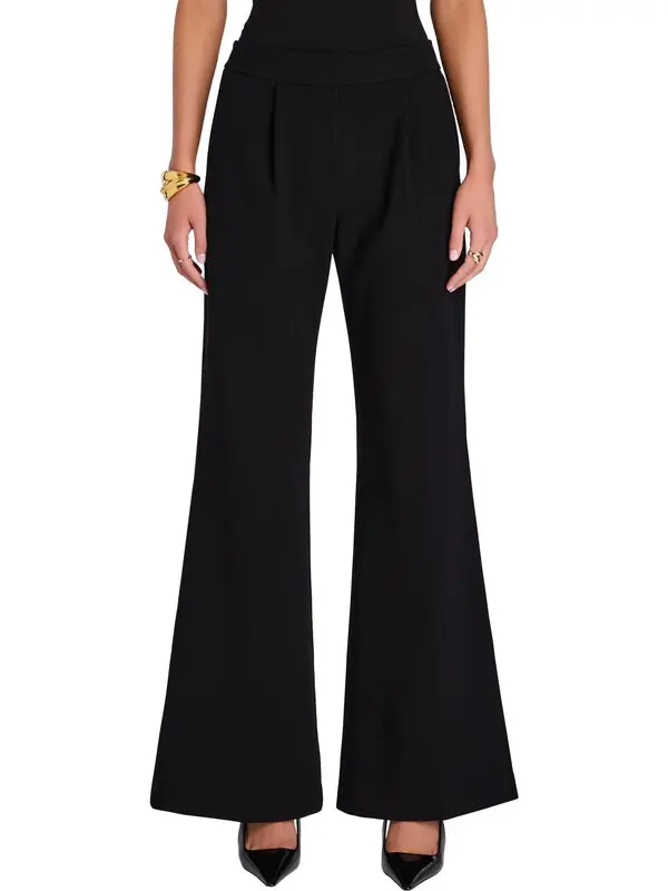 SANS FAFF Pin Tuck Palazzo Pant - Black