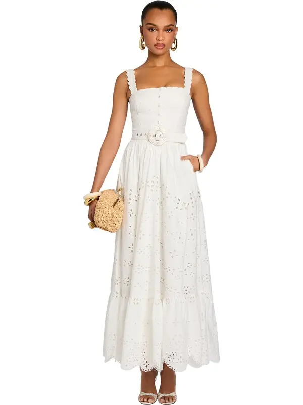 Hemant & Nandita Adya Long Dress - Off White