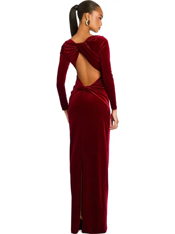 Retrofete Alizee Velvet Gown - Scarlet