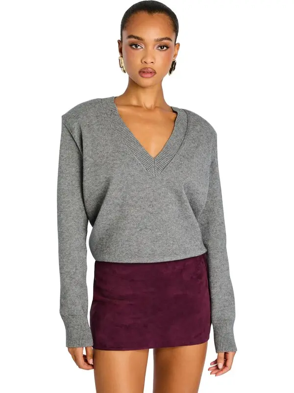 SEROYA Sylvie Sweater - Medium Grey